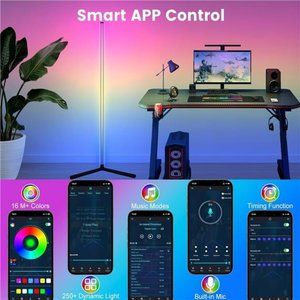 Accents | Led Floor Lamp 65 Smart Rgb Lights Corner Lamp With 16 ...